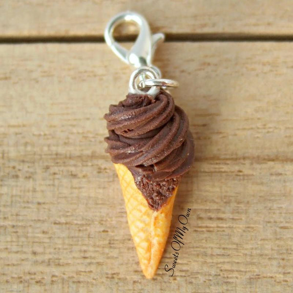 Home Charms Chocolate Swirly Ice Cream Charm