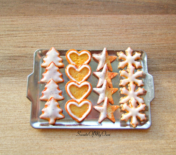 Home Products Miniature Christmas Biscuit Set - Shortbread Tree, Heart ...